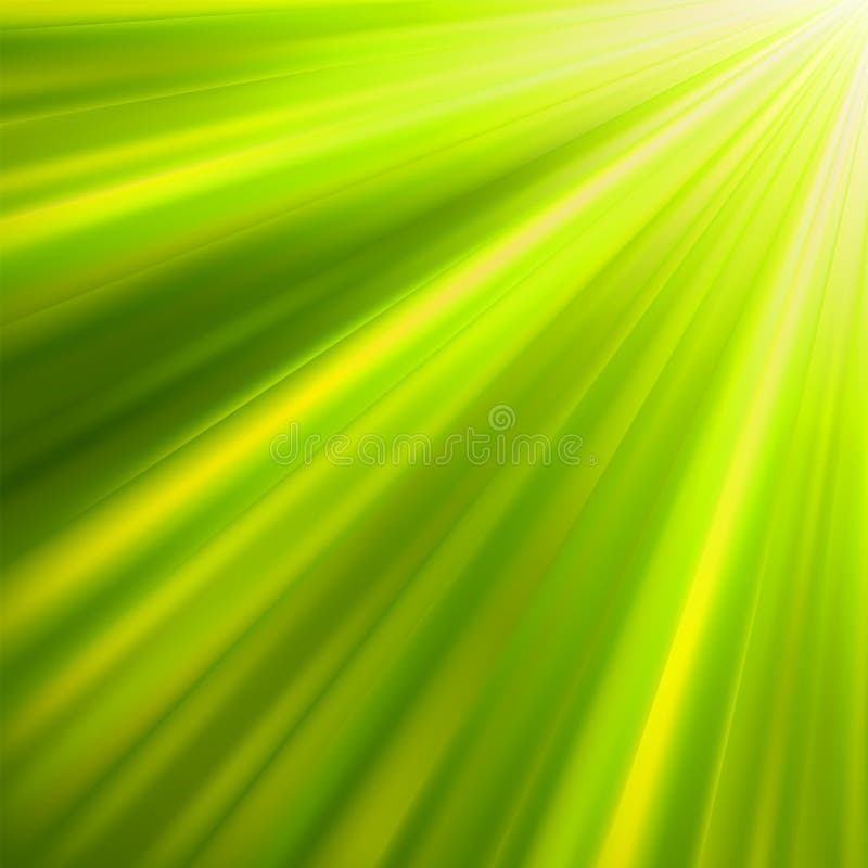 Green luminous rays. EPS 8 stock vector. Illustration of abstract ...