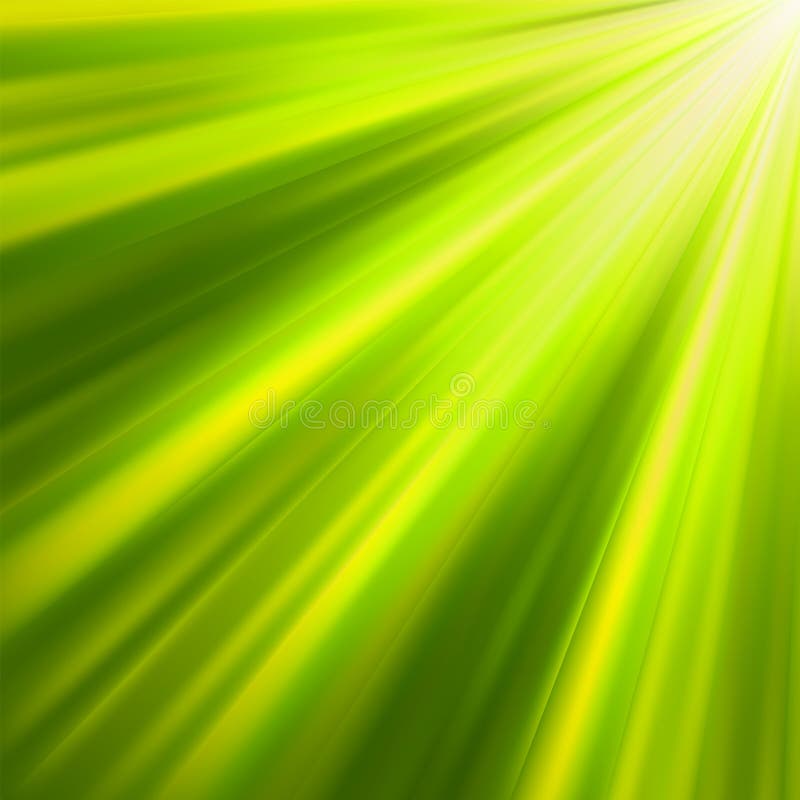 Green luminous rays. EPS 8 stock vector. Illustration of burst - 17643003