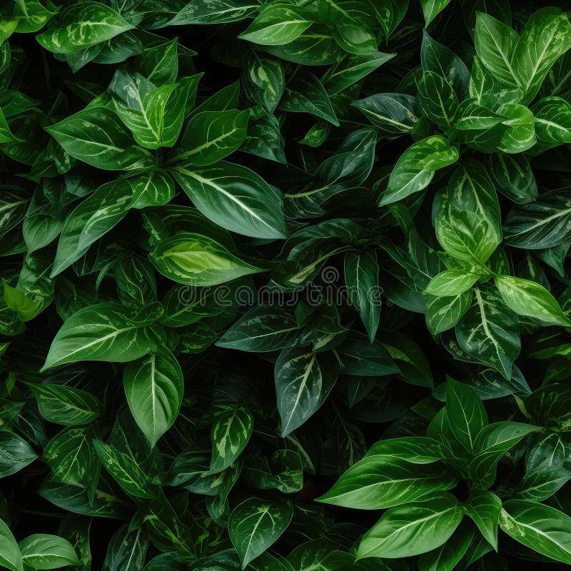 Green Lush Foliage Create Beautiful Texture Background, Natural Forest ...