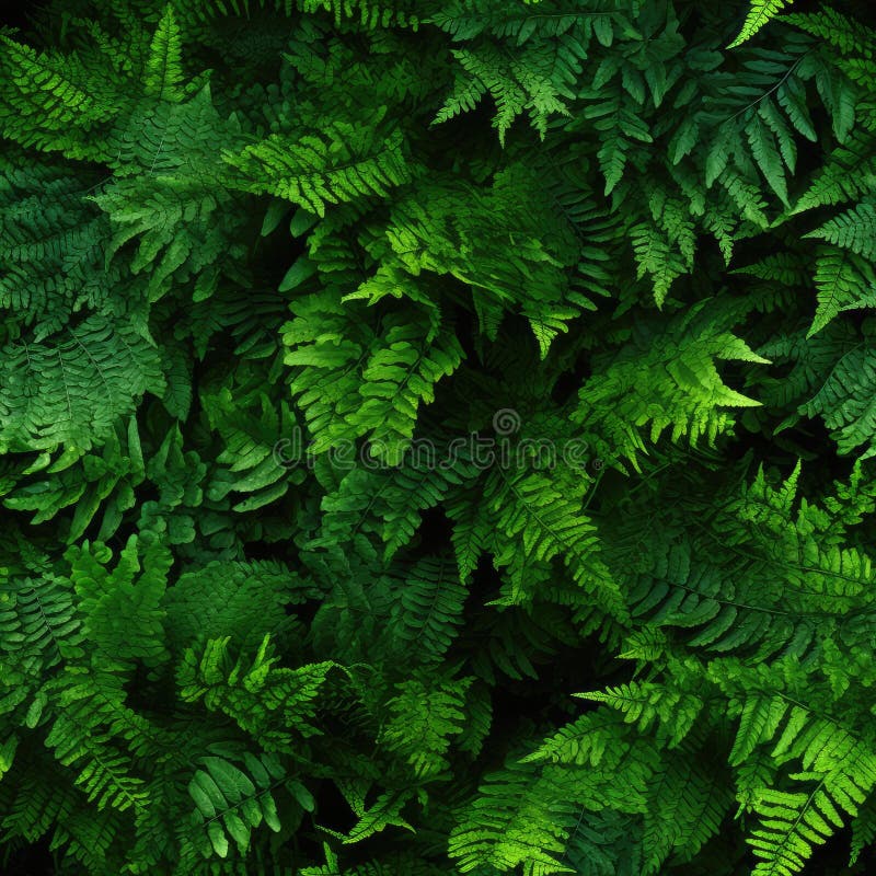 Green Lush Foliage Create Beautiful Texture Background, Natural Forest ...