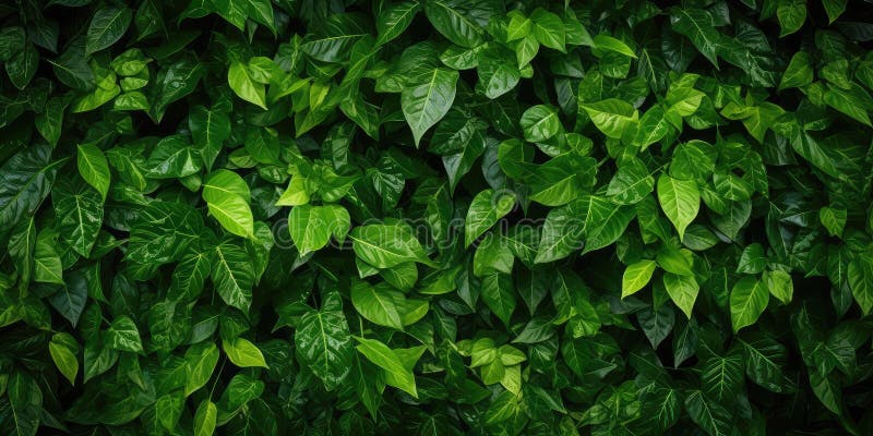 Green Lush Foliage Create Beautiful Texture Background, Natural Forest ...