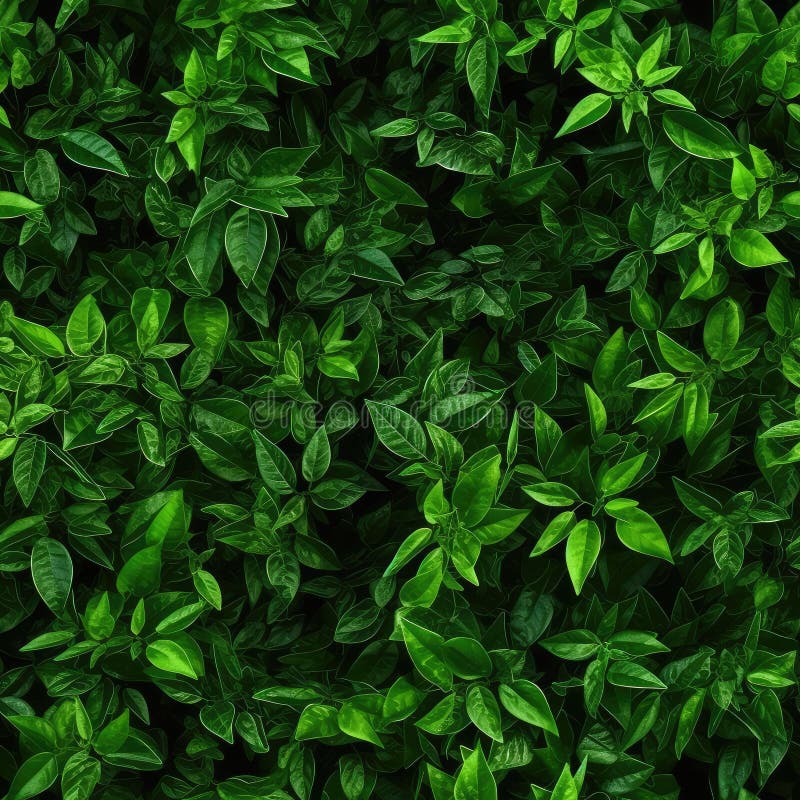 Green Lush Foliage Create Beautiful Texture Background, Natural Forest ...