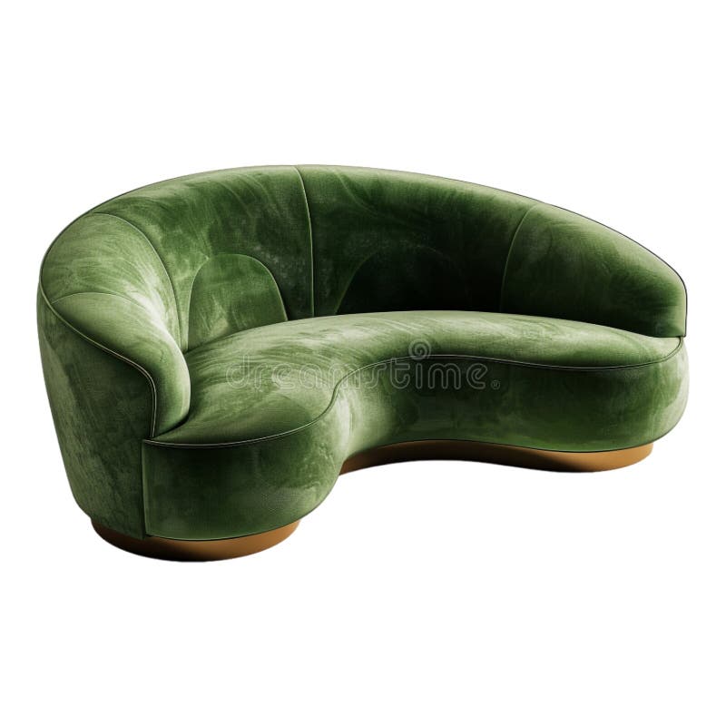 Green Luxury Sofa on Transparent Background - Ai Generated Stock ...