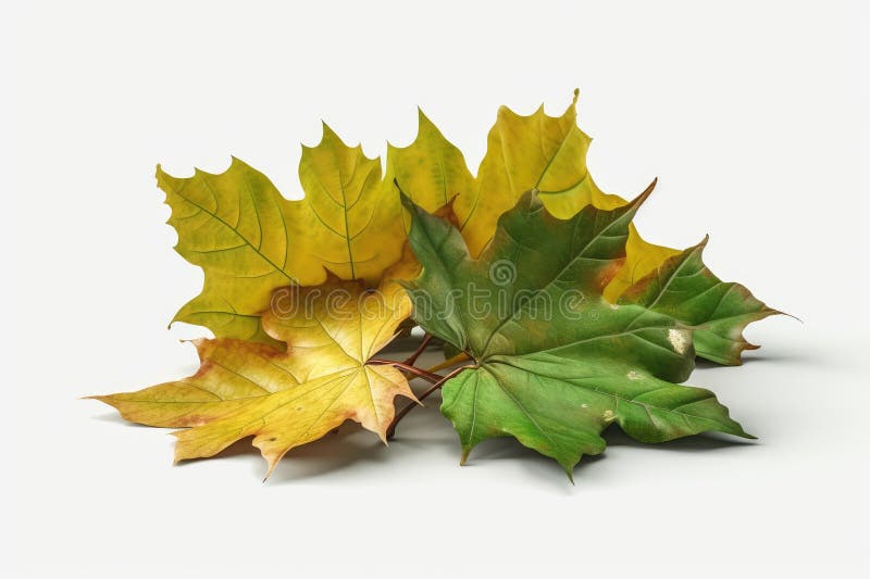 Green Mable Leaves. High Resolution, Isolate on White Background. Stock ... Green Mable Leaves. High Resolution, Isolate on White Background. Stock ...