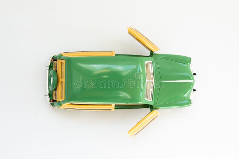 Green Machine with Yellow on a White Background Stock Image - Image of ...