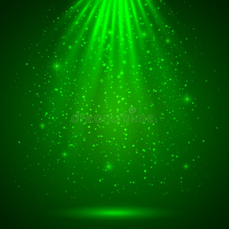 Green Magic Light Abstract Background Stock Vector - Illustration of ...