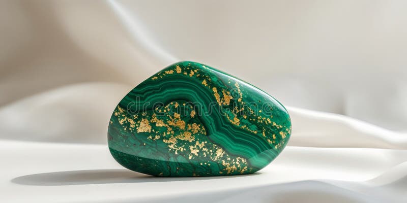 Green Malachite Stone with Golden Particles Surface Background Stock ...