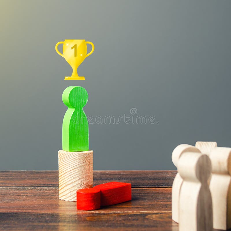 Green Man Triumphs Over Red Opponent. Defeat the Enemy and Become the ...