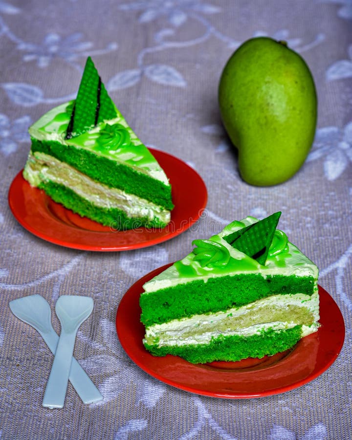 Mango pastry stock photo. Image of plate, slice, layer - 5723690