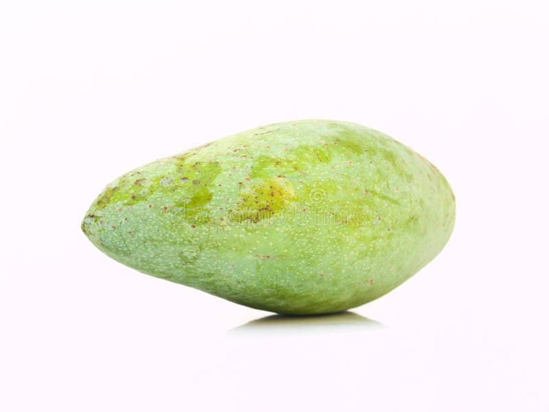 Green Mango from Thailand Isolated on White Backgr Stock Image - Image ...