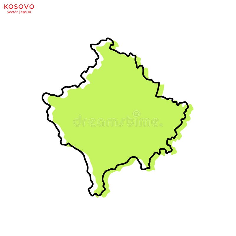 Outline Map of Kosovo Vector Design Template. Editable Stroke Stock ... Outline Map of Kosovo Vector Design Template. Editable Stroke Stock ...