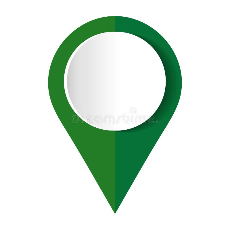 Green Map Pin. Concept of Global Coordinate, Dot, Needle Tip, Ui Stock ...
