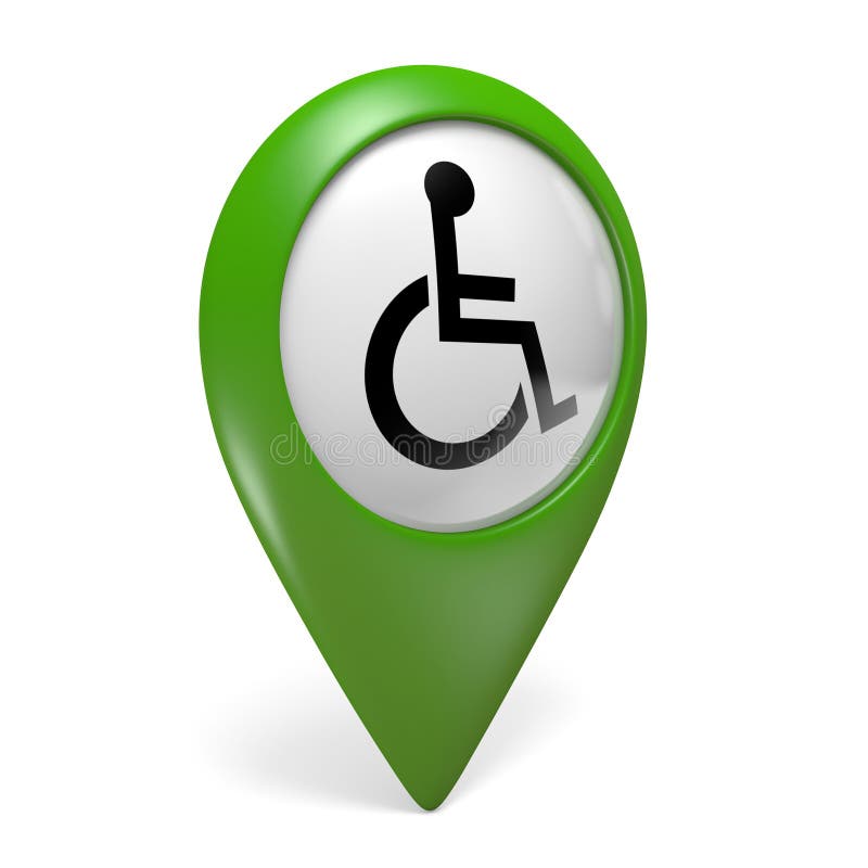 Green Map Pointer Icon with a Grad Cap Symbol for Colleges and ...