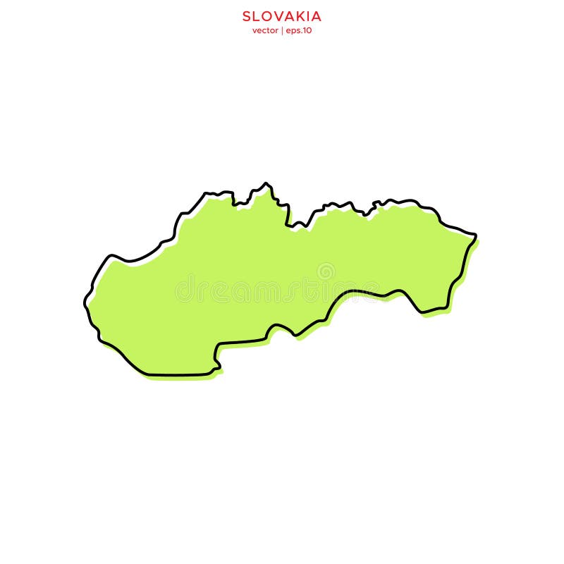 Slovakia Map Black Outline Stock Illustrations – 341 Slovakia Map Black ...