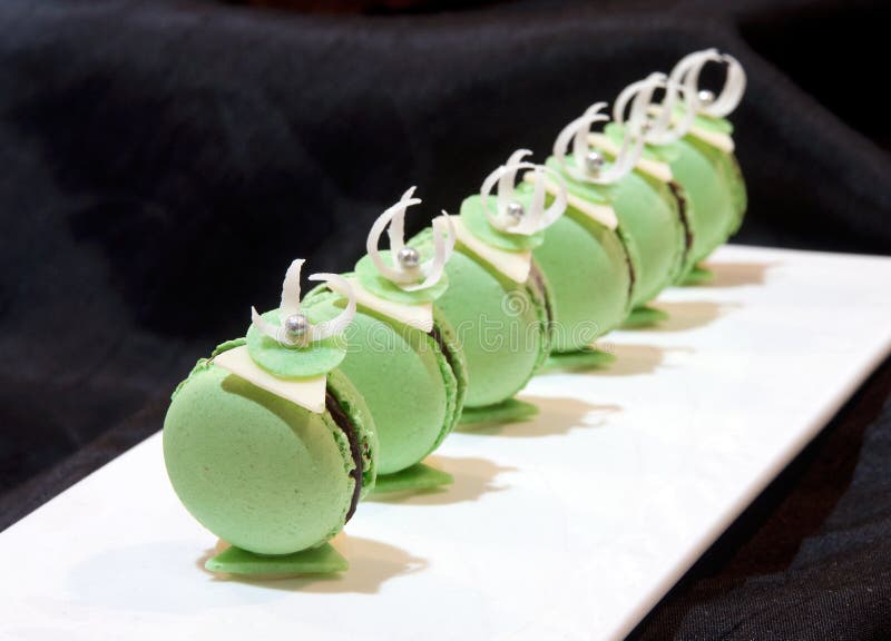 Green Maracons stock image. Image of catering, arrangement - 24443923