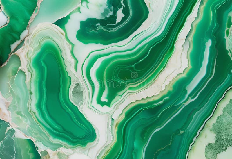 Green Marble Floor with Custom Patterns.AI Generated Stock Illustration ...