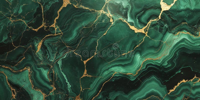 Green Marble and Gold Veins Creating Stunning Natural Design Stock ...