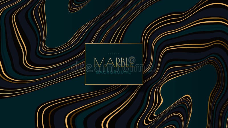 Green Marble with Golden Veins Vector Pattern Stock Vector ...