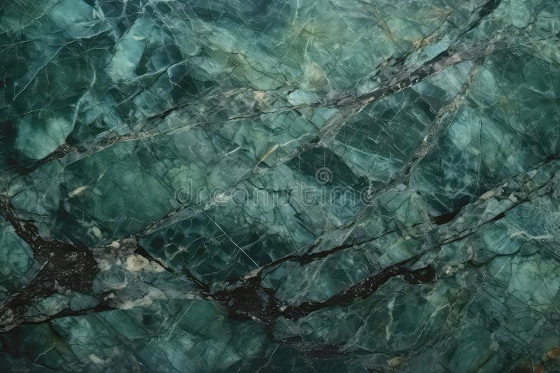 Green Marble Surface Texture, Closeup. Generative AI Stock Illustration ...