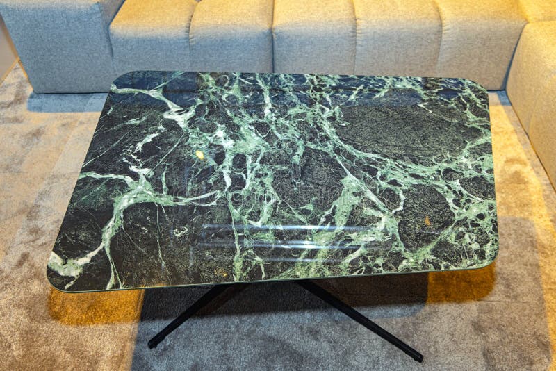 Green Marble Table stock photo. Image of home, house - 262925868