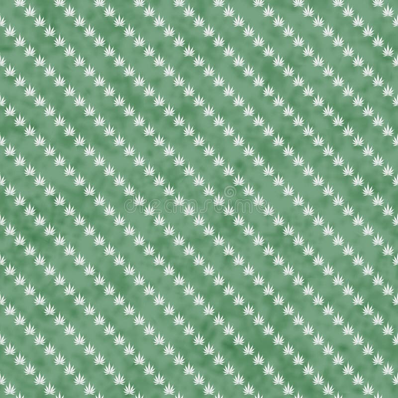 Green Marijuana Leaf and Stripes Pattern Repeat Background Stock ...