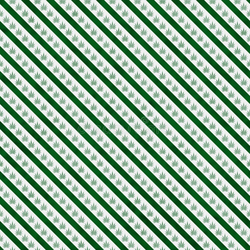 Green Marijuana Leaf and Stripes Pattern Repeat Background Stock Photo ...