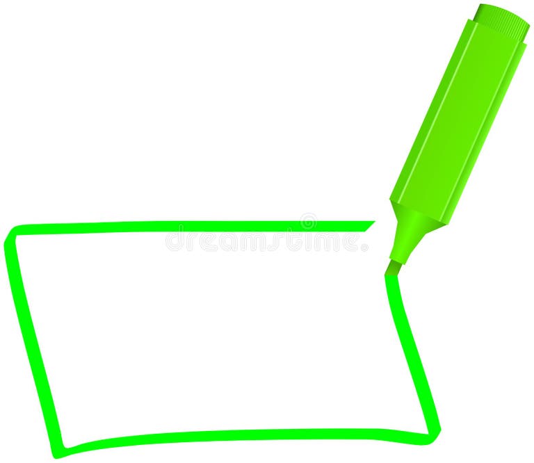 Green Highlighter Marker Stock Illustrations – 2,530 Green Highlighter ...