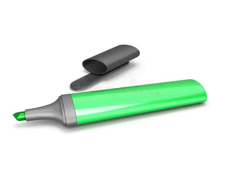 Green Marker Cap White Background Stock Illustrations – 225 Green ...
