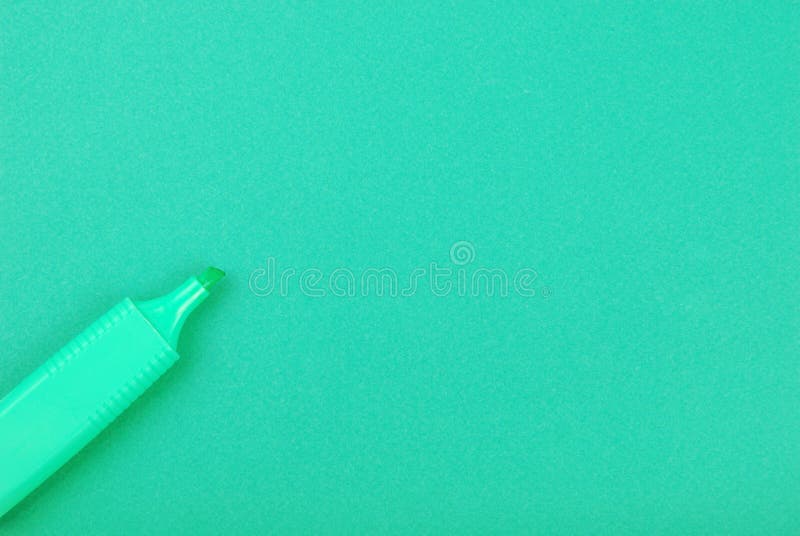 Green Marker On A Green Cardboard Stock Photo - Image of concept, idea ...