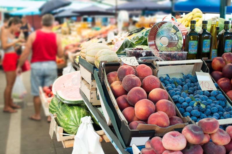 Green market stock image. Image of market, people, bright - 40348083