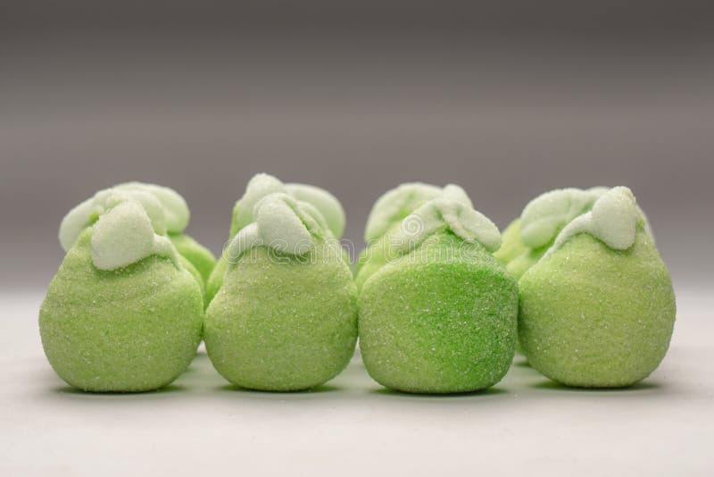 Green Marshmallow Candy Isolated on White Background Stock Image ...
