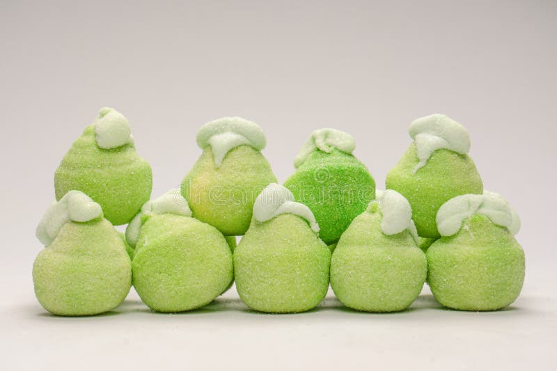 Green Marshmallow Candy Isolated on White Background Stock Image ...