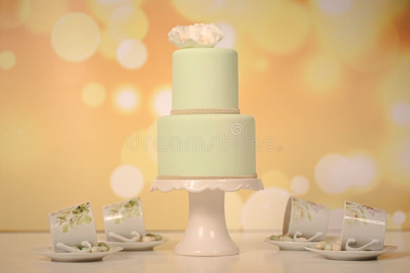Green marzipan cake stock photo. Image of hands, hold - 49830202