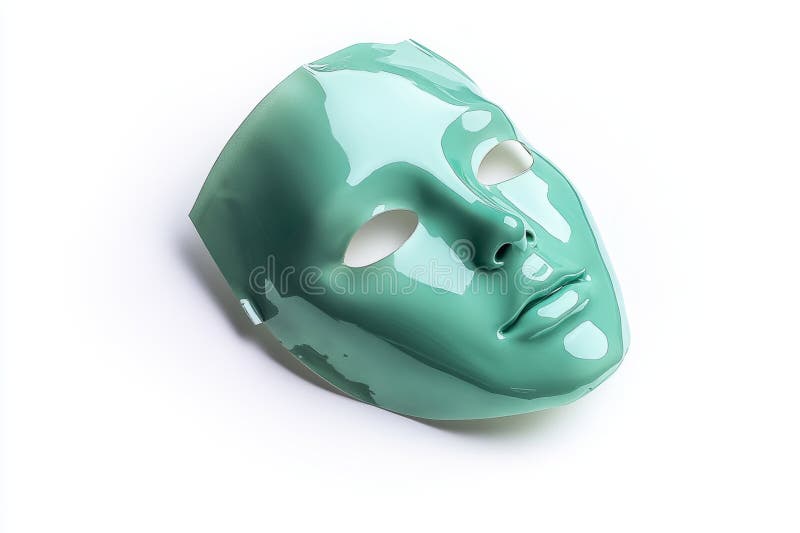 A Unique Green Mask that Symbolizes Transformation and Identity. this ...