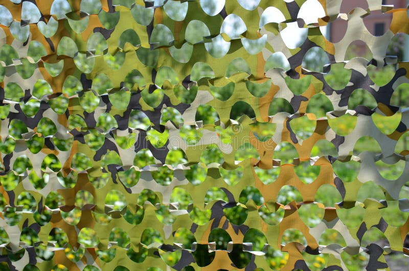 Green masking net. stock photo. Image of camouflage - 221128608