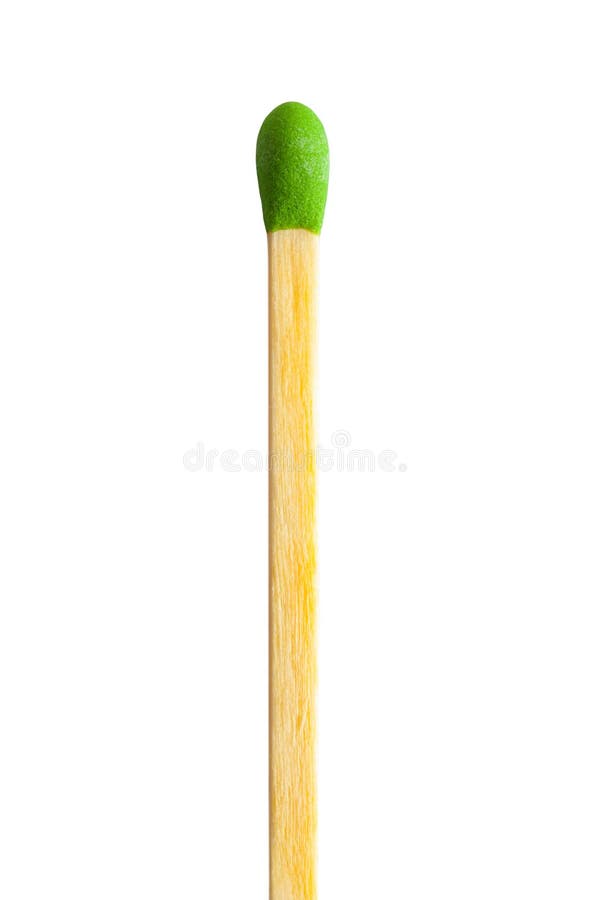 Green Match with Green Flame. Stock Photo - Image of concept, flame ...
