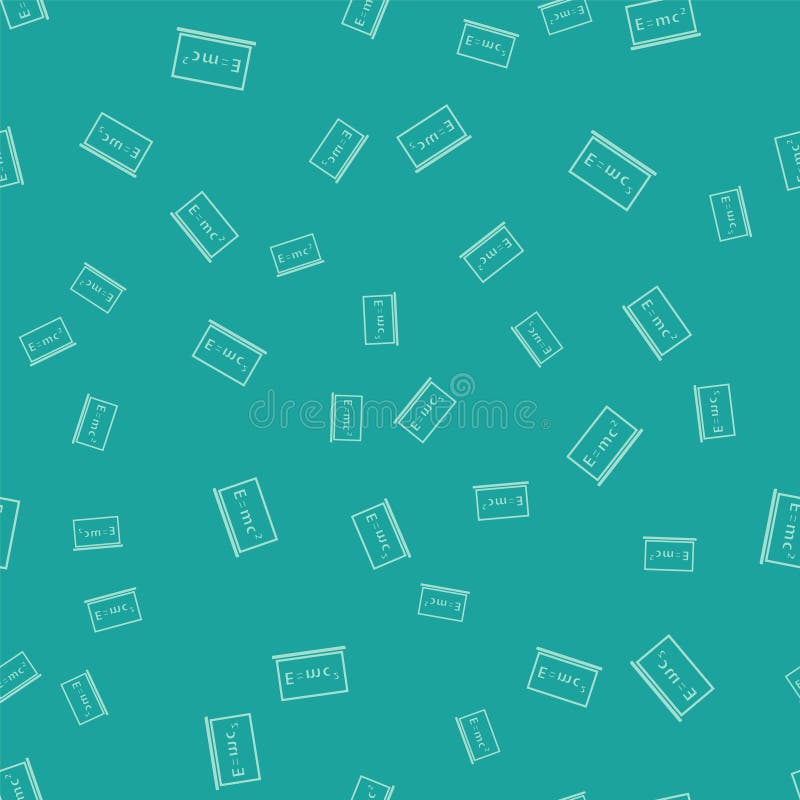 Green Math System of Equation Solution on Chalkboard Icon Isolated ...