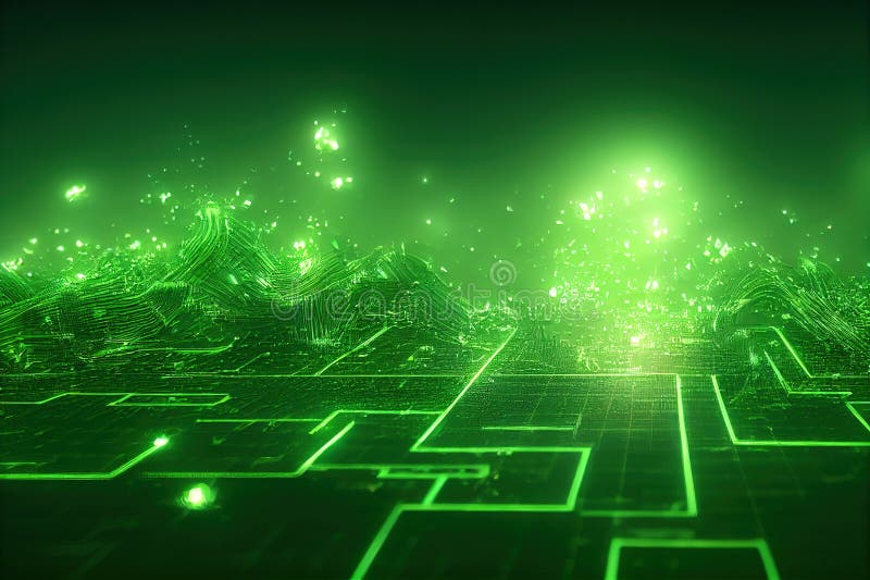Matrix Background Style. Computer Virus and Hacker Screen Wallpaper ...