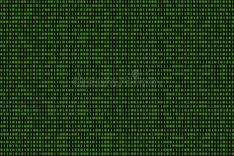 Green Matrix Background of Binary Numbers. Matrix of Computer Data ...
