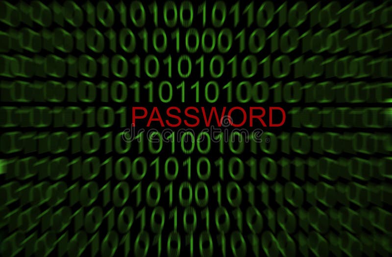 Blue Matrix Background of Binary Numbers. Matrix of Computer Data Stock ...