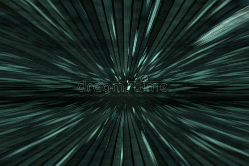 Green Matrix Background with Speed Motion, Radial Blur Stock Photo ...