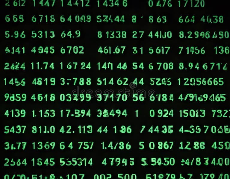 Green Matrix Code Stream AI Generated Stock Photo - Image of green ...