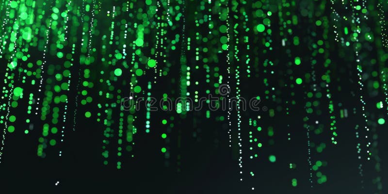 Green Matrix with Cryptographic Symbols and Flowing Digits in a ...