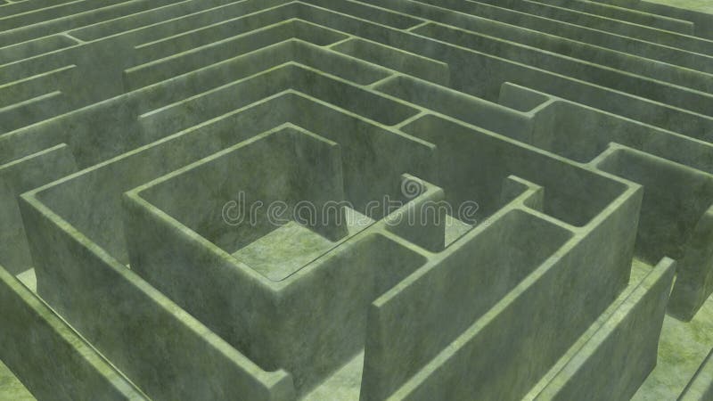 Green Maze from above stock illustration. Illustration of exit - 83635056