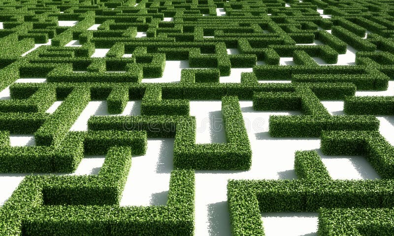 Green maze1 stock illustration. Illustration of game - 10371110