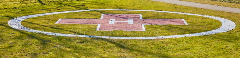 Helipad stock image. Image of field, clinic, circle - 211483579