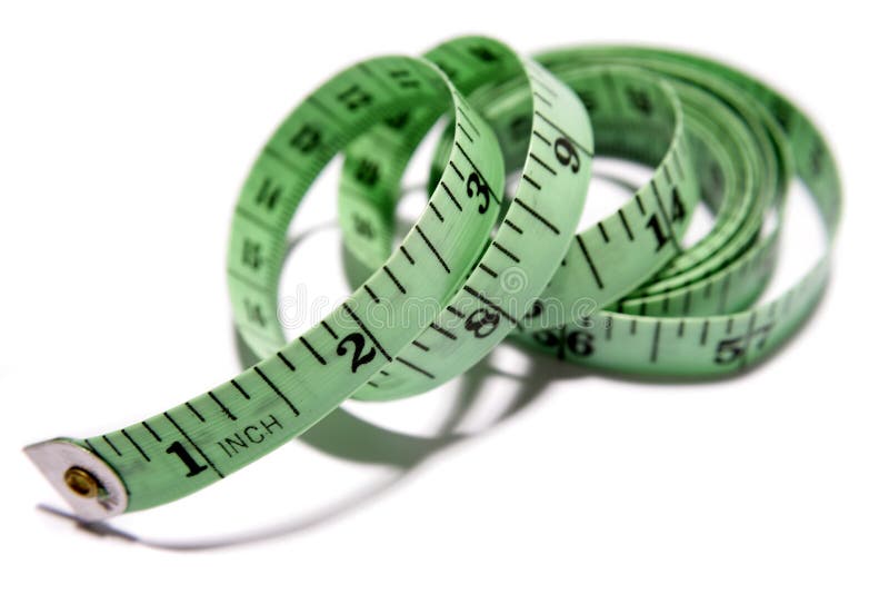Green Measuring Tape stock photo. Image of isolated, inch - 6761224