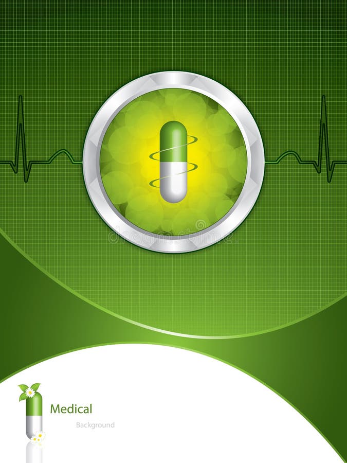Green medical background stock vector. Illustration of background ...
