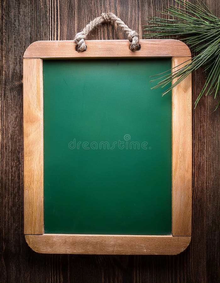 Green Menu Blackboard with Empty Space Stock Illustration ...