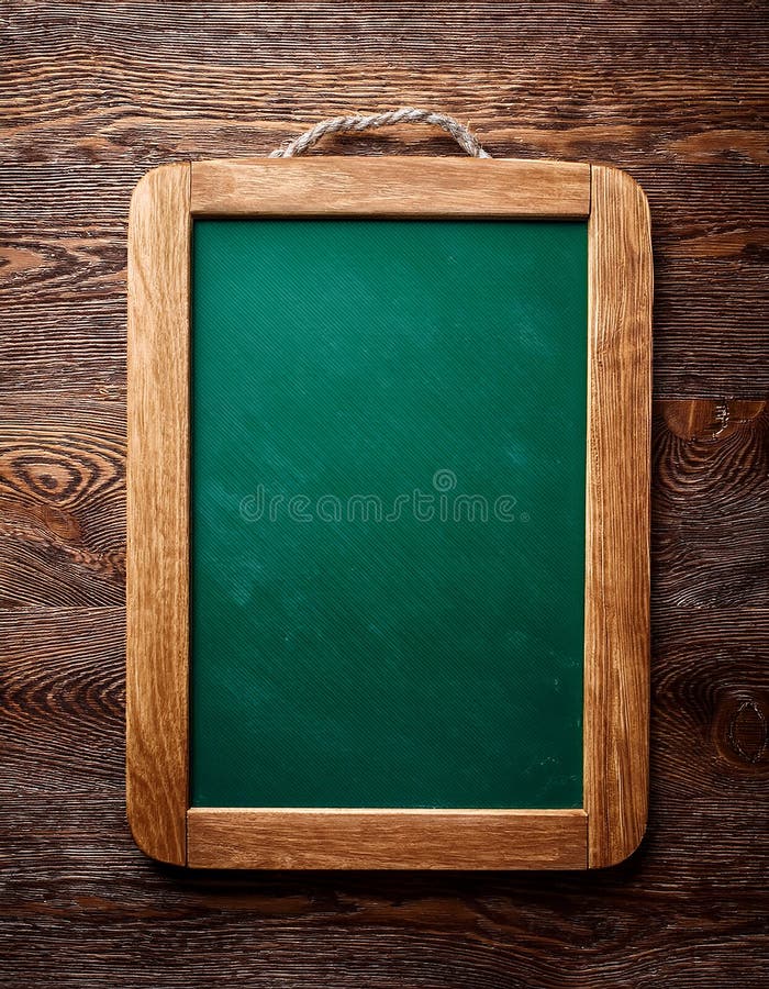 Green Menu Blackboard with Empty Space Stock Illustration ...